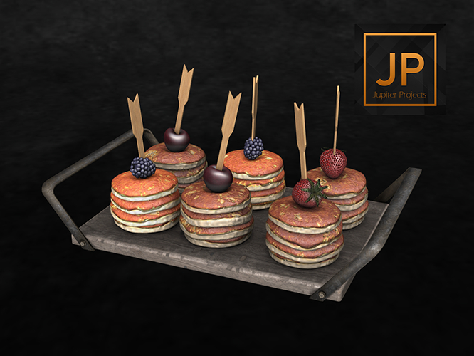 Second Life Marketplace - 04. [IK] Fresh Fruit Table - Pancakes with ...